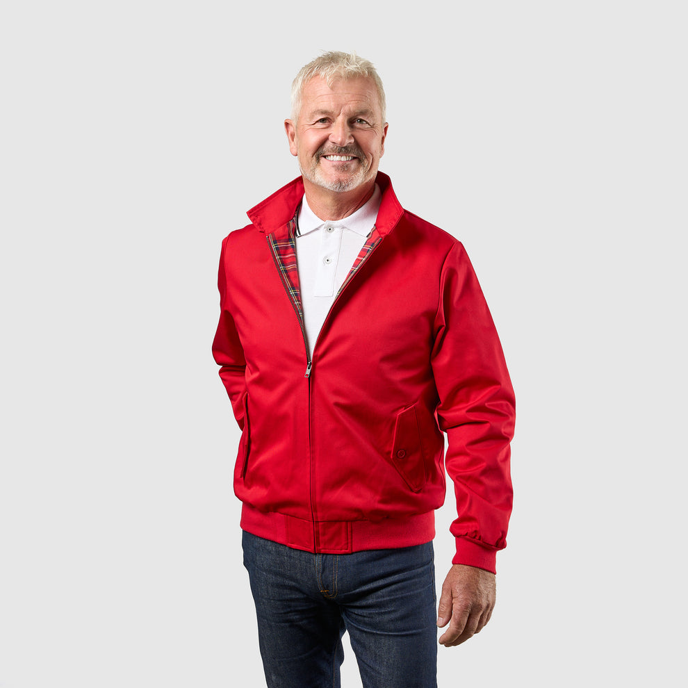 Mens Signature Harrington Jacket - Red – Harrington Jacket Store
